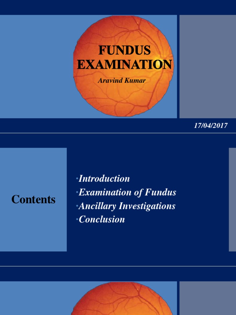 Fundus Examination PDF | PDF | Retina | Blood Vessel