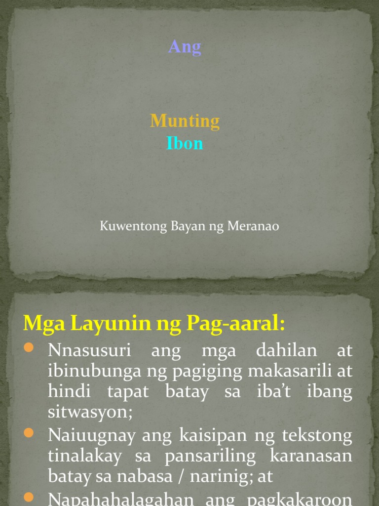 Munting Ibon | PDF