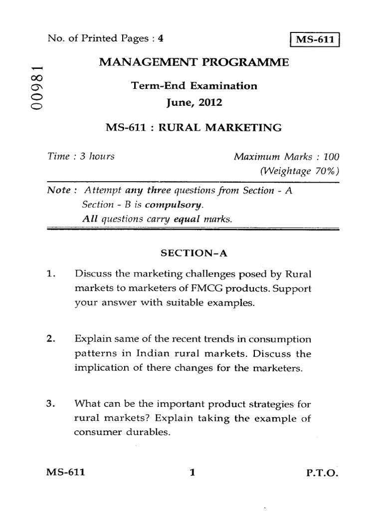 MS 611 | PDF | Sales | Marketing