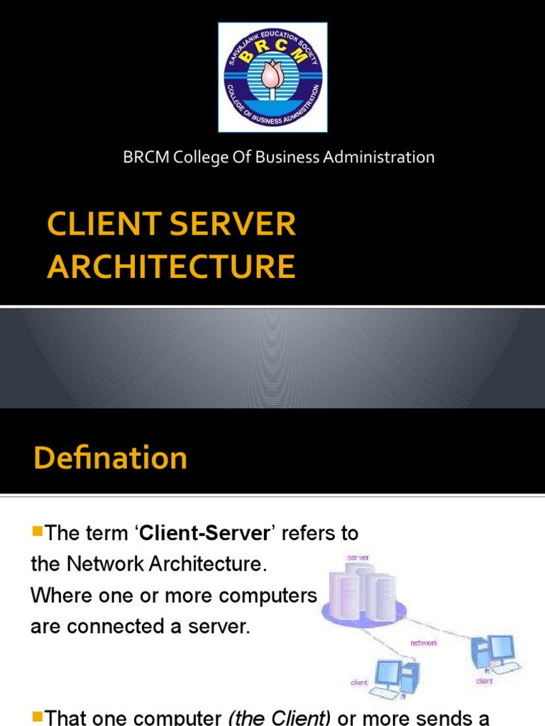Client Server Architecture | PDF | Server (Computing) | Client–Server Model