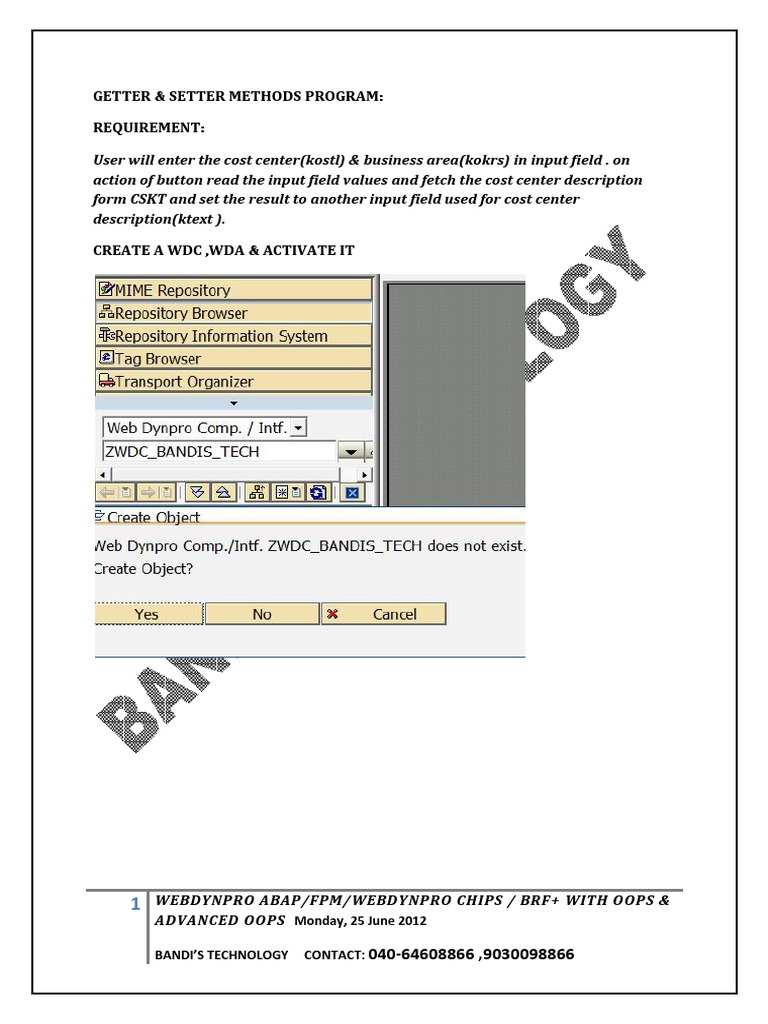 Getter & Setter Method | PDF
