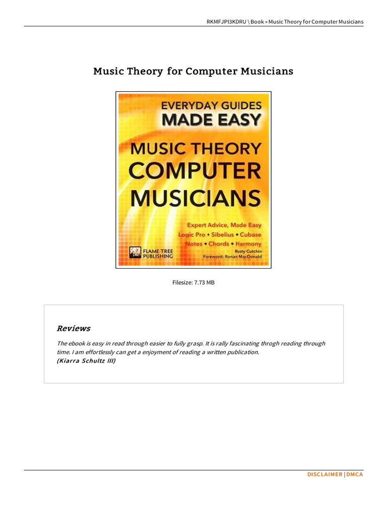 Music Theory For Computer Musicians Book | PDF | Music Theory | E Books