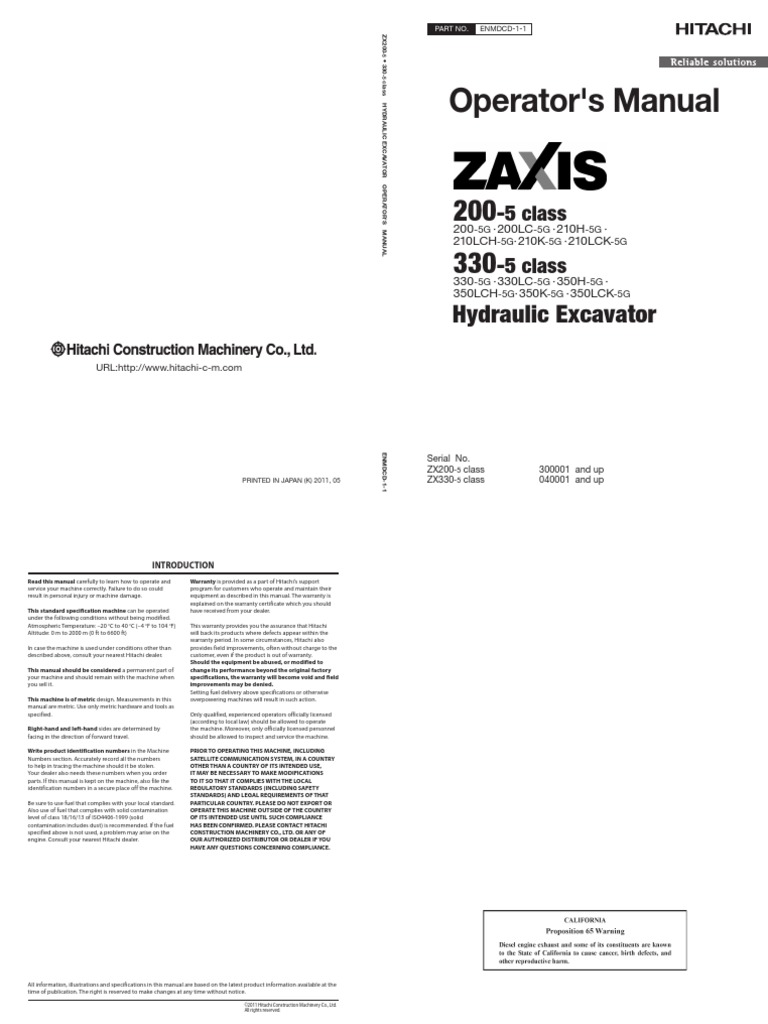 Operator Manual | PDF | Transmission (Mechanics) | Air Conditioning