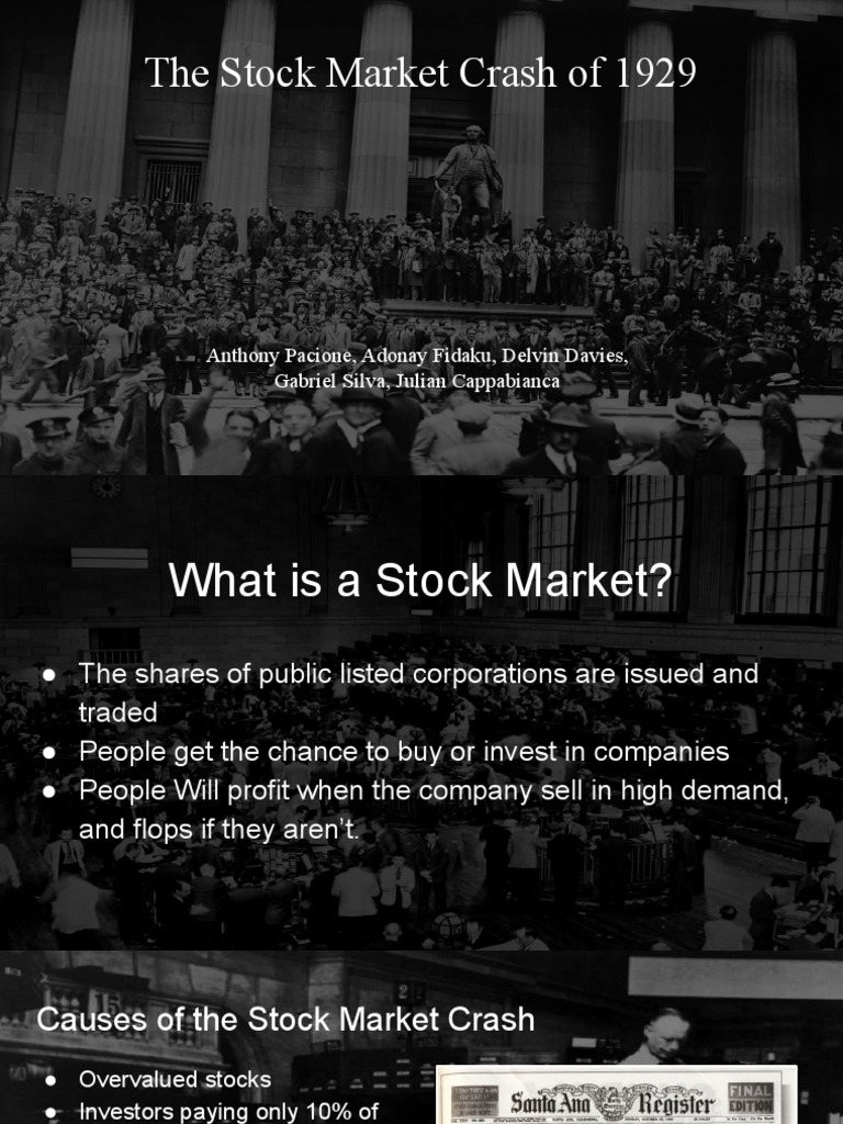 Stock Market Crash | PDF | Wall Street Crash Of 1929 | United States Travel
