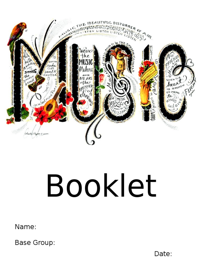 Music Theory Homework Booklet Pdf Elements Of Music Musical Notation