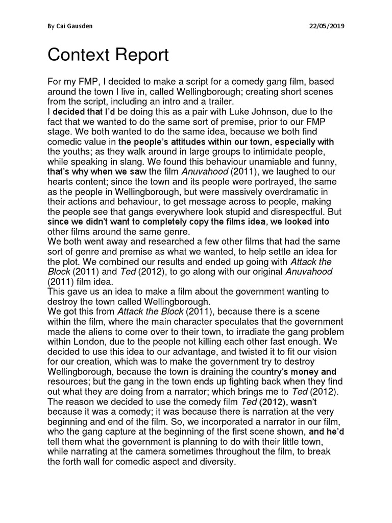 Context Report | PDF | Leisure