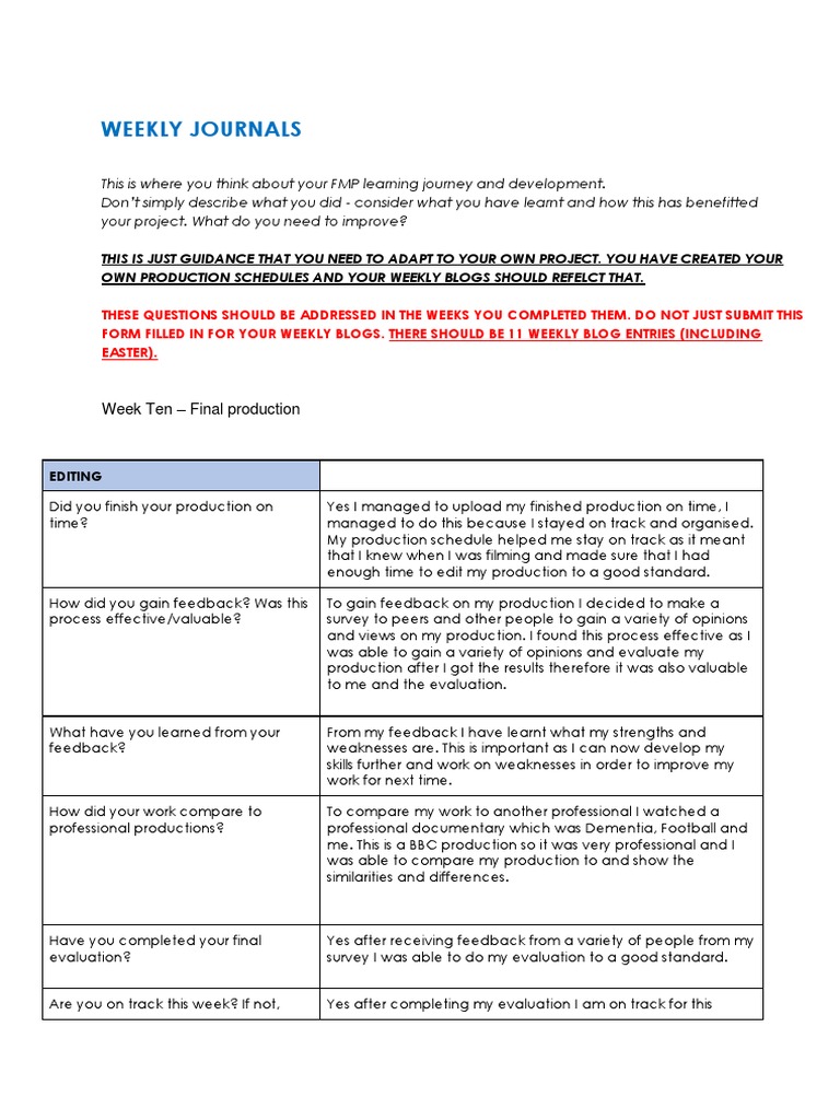 Week 10 Blog | PDF | Evaluation | Applied Psychology