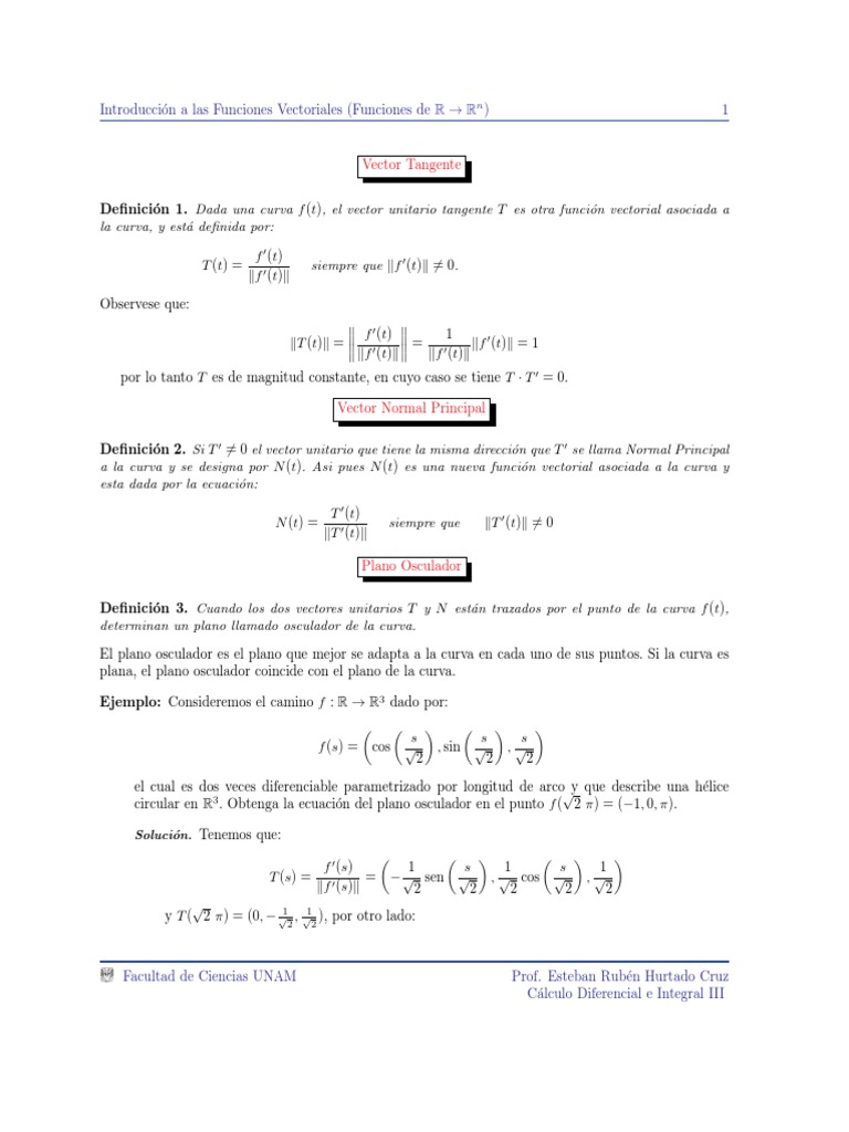 Curvatura PDF | PDF | Curva | Vector Euclidiano