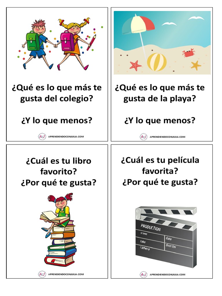 Tarjetas de Conversación | PDF