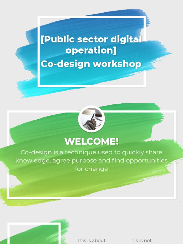 Codesign Workshop Slides For Public Sector Digital Orgs | PDF ...