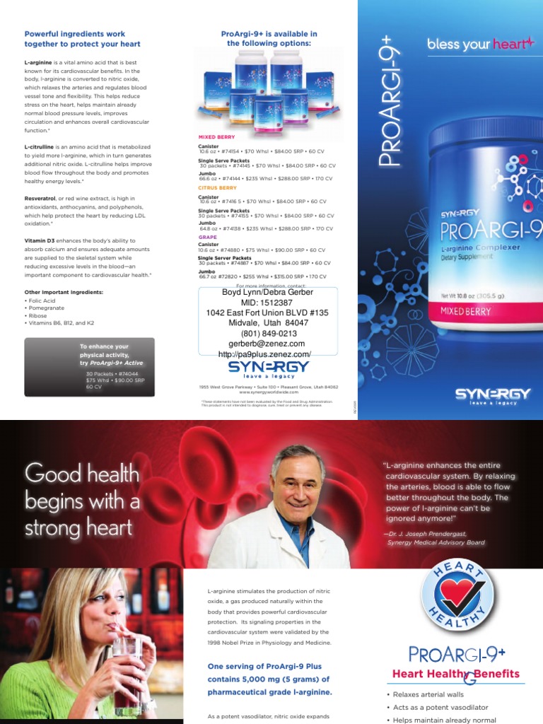 ProArgi-9+ Brochure English-Pa9plus | PDF | Circulatory System | Artery