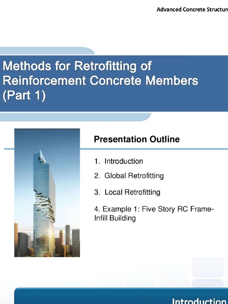 Methods For Retrofitting of Reinforced Concrete Members (Part 1) by Dr ...