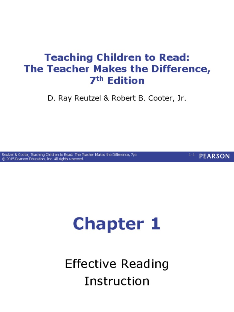 Ch1 | PDF | Teachers | Change