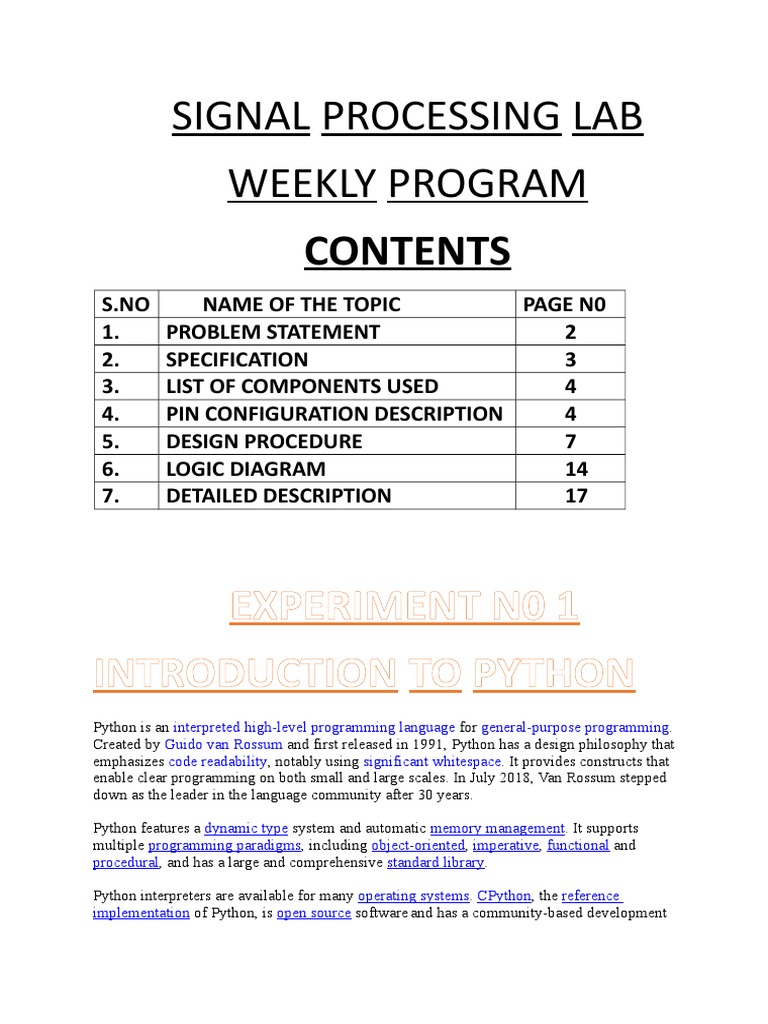 Mini Project DCS LAB Using Python | PDF | Python (Programming Language ...