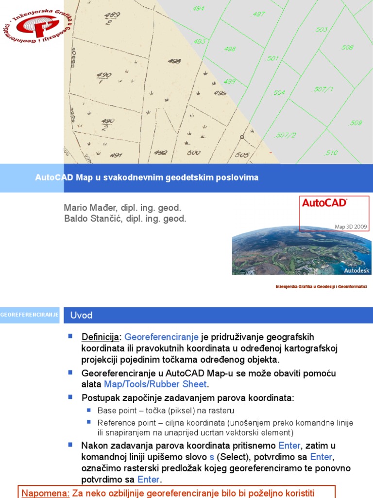 AutoCad Map - Prezentacija | PDF