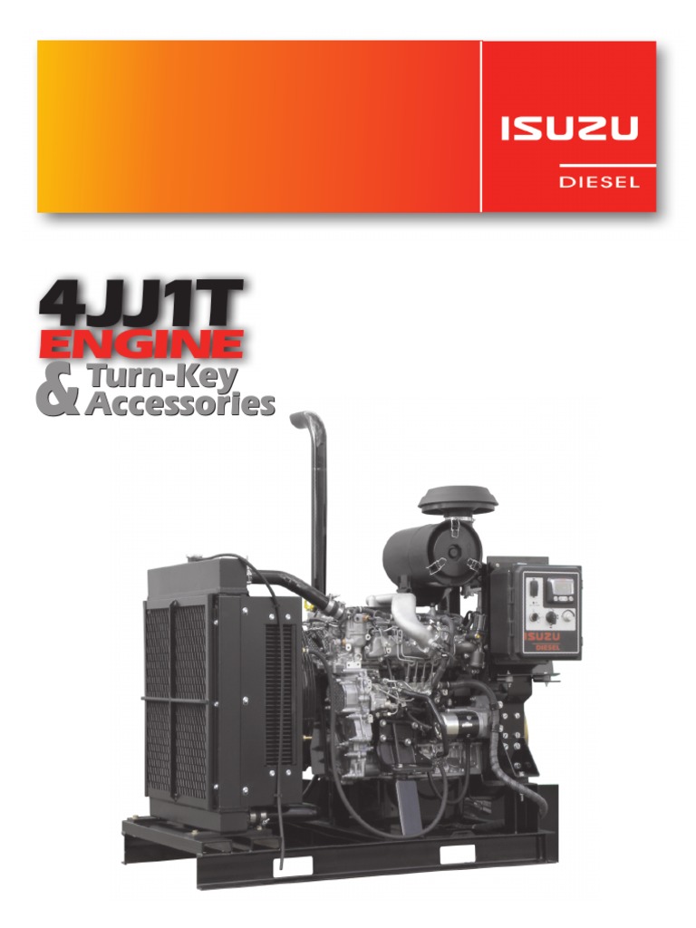 Isuzu 4JJ1T Brochure | PDF | Horsepower | Engines