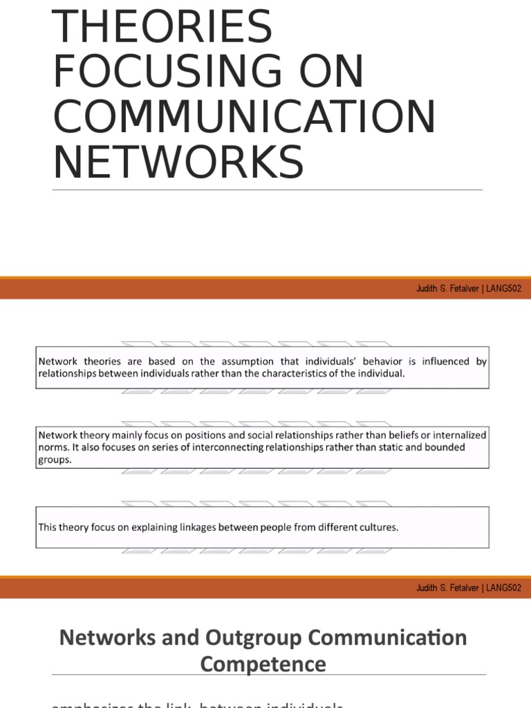 LANG502 - Judith S. Fetalver - Network and Outgroup Communication ...