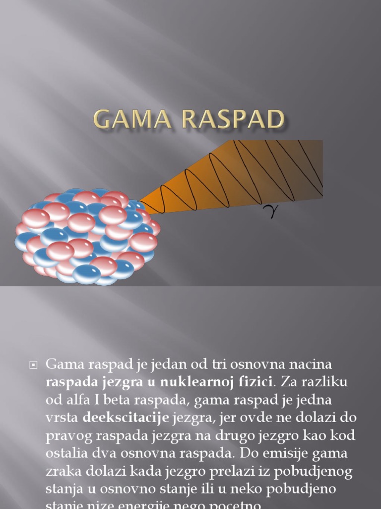Gama Raspad | PDF