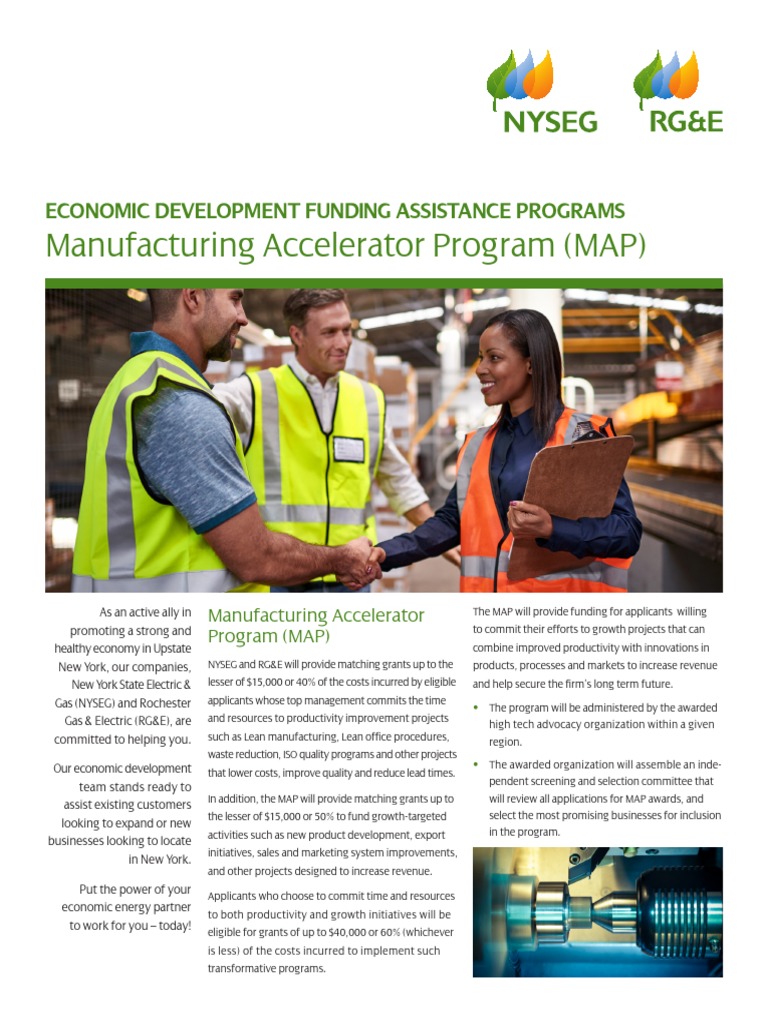 Map Program May Nyseg | PDF | Economic Development | Lean Manufacturing