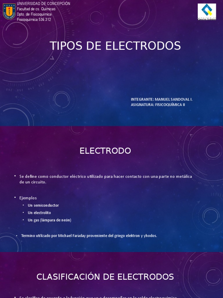 Tipos de Electrodos | PDF | Electrodo | Sustancias químicas