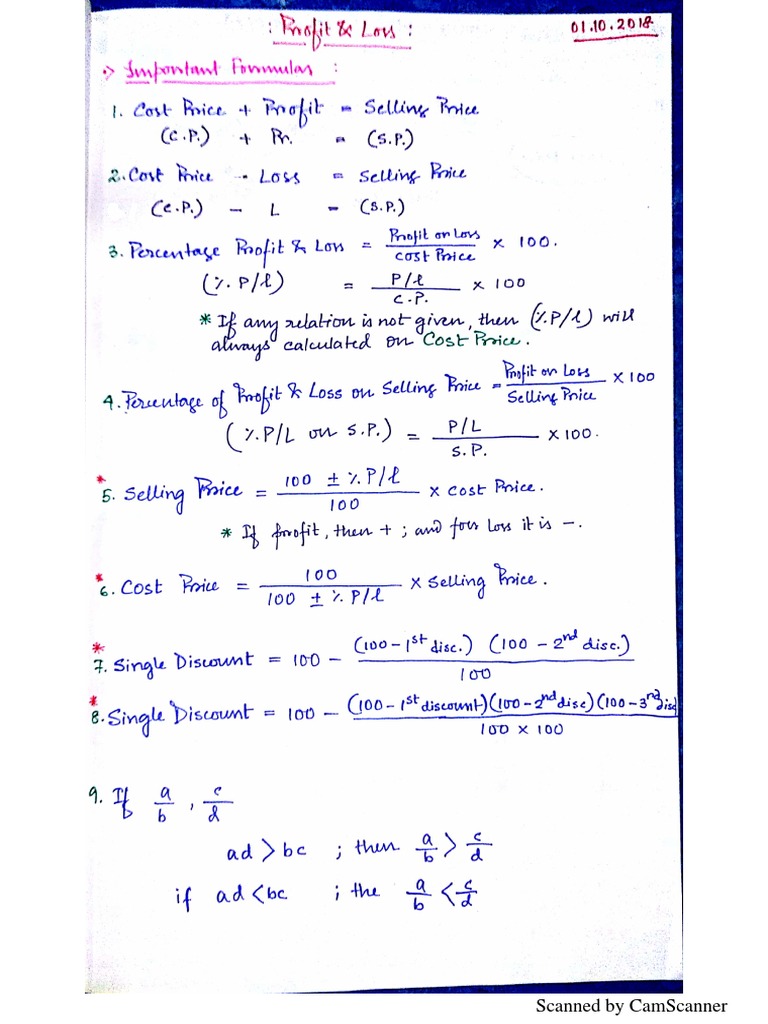 Quantitative Aptitude Notes | PDF
