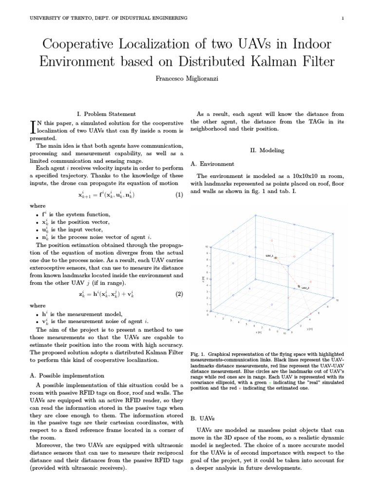 Report Distributed | PDF | Kalman Filter | Applied Mathematics