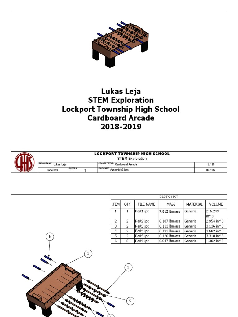 Cardboard Arcade Project by Lukas Leja | PDF