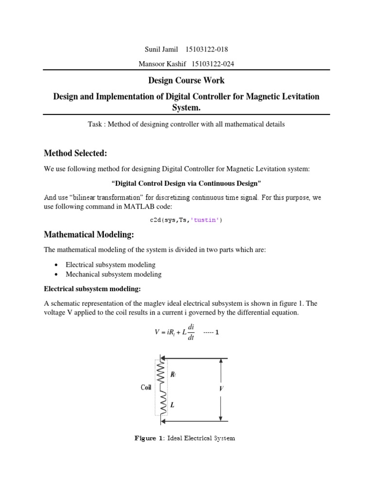 Dcs Cource Work | PDF | Discrete Time And Continuous Time | Control Theory