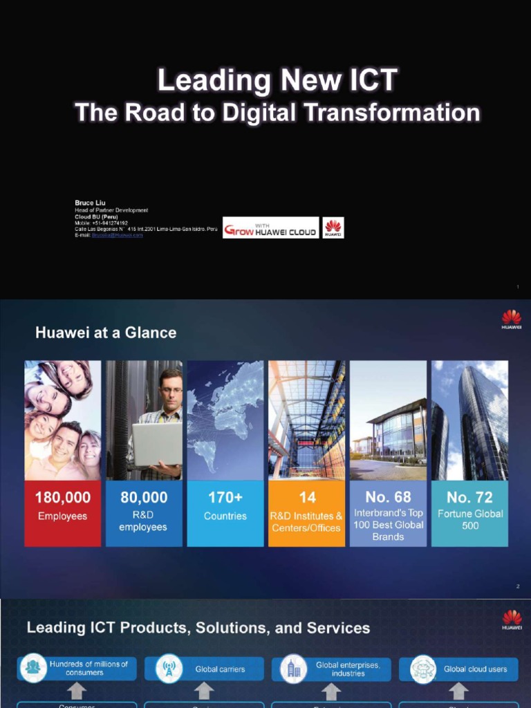 Huawei Corporate Presentation 2019-01v1 | PDF | Cloud Computing ...