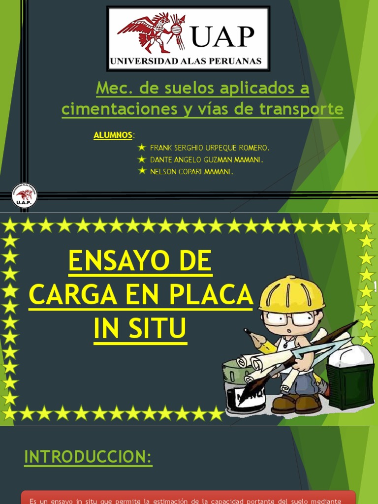 Ensayo Placa de Carga in Situ | PDF | Fundación (Ingeniería) | Pulgada