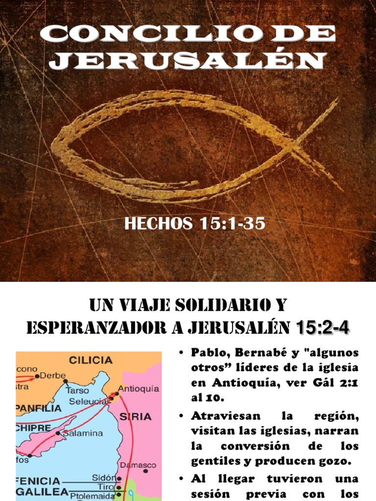 Concilio de Jerusalén: Hechos 15 Resumen | PDF | Pablo el apóstol | Bernabé