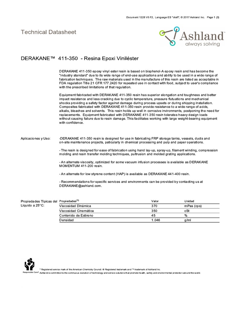 FRP, Technical Data Sheet | PDF