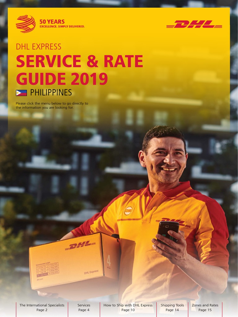DHL Express Rate Guide 2019: Philippines | PDF | Customs | Invoice