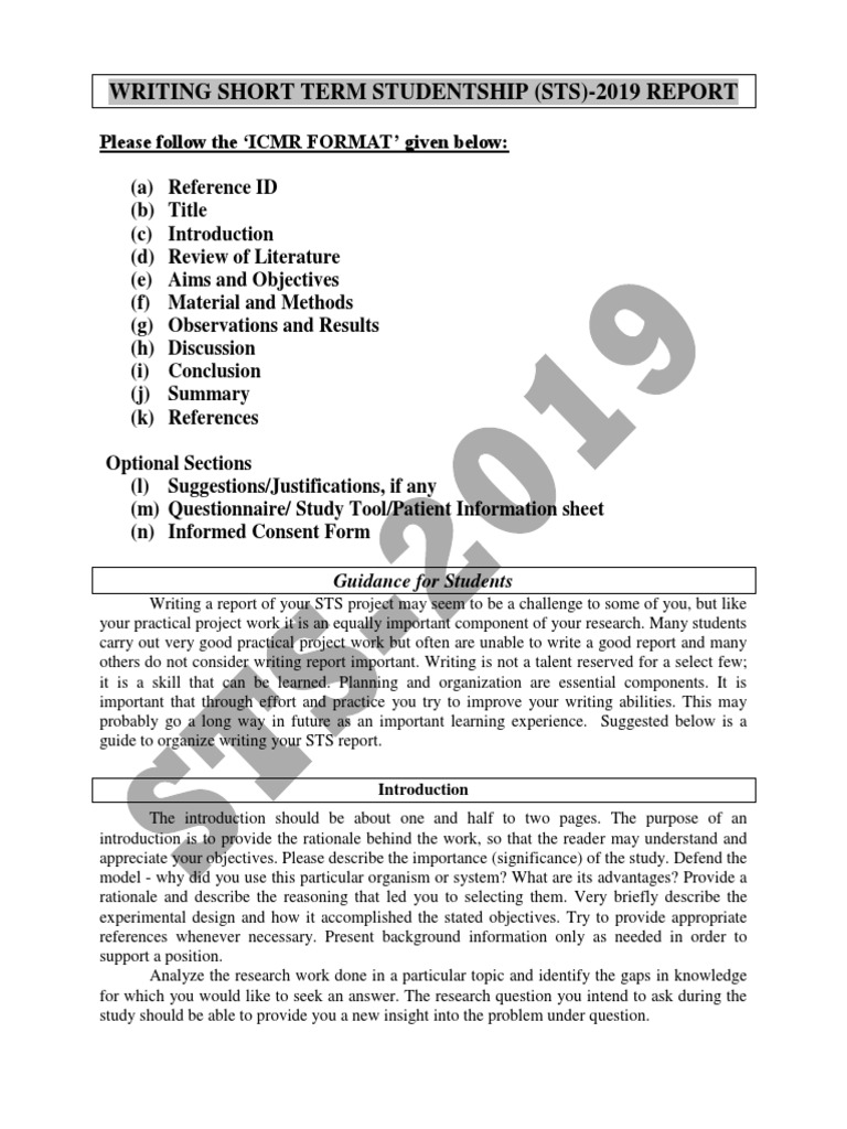 Writing STS Report | PDF | Abstract (Summary) | Citation
