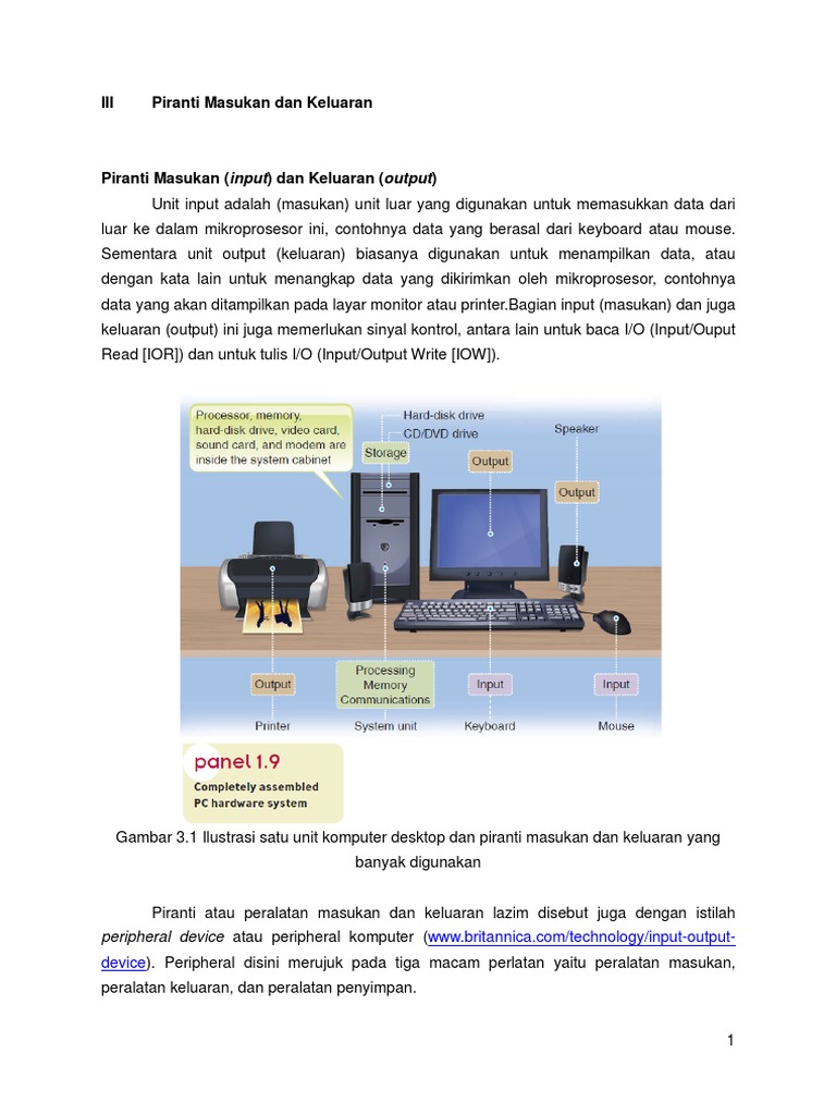 Input-Output Devices Explained | PDF | Input/Output | Computer Terminal