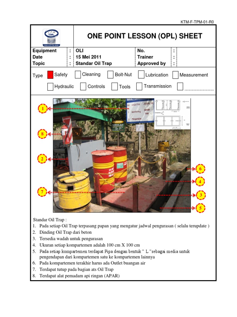 Standar Desain Oil Trap | PDF | Teknologi & Rekayasa