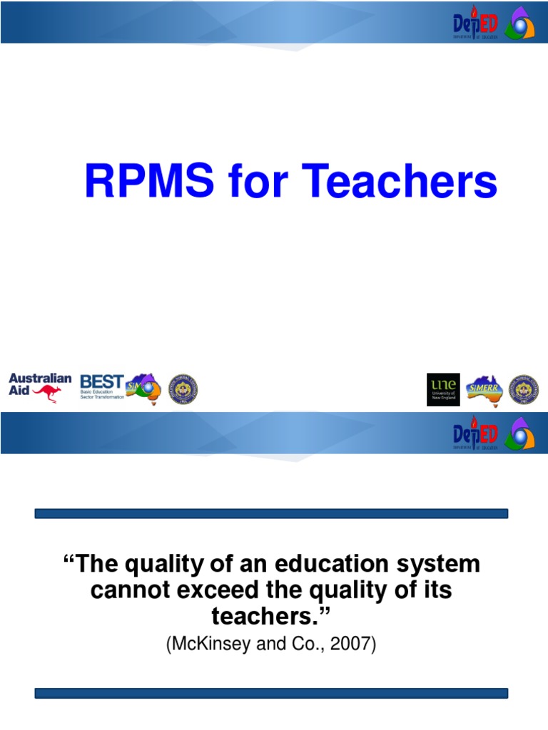 RPMS For Teachers | PDF | Human Resources | Psychology