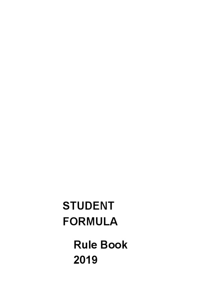 Supra Rule Book 2019 | PDF | Pipe (Fluid Conveyance) | Strength Of ...