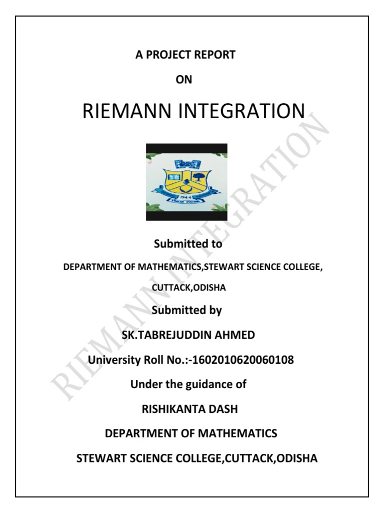 RIEMANN INTEGRATION Tabrej | PDF | Integral | Lebesgue Integration
