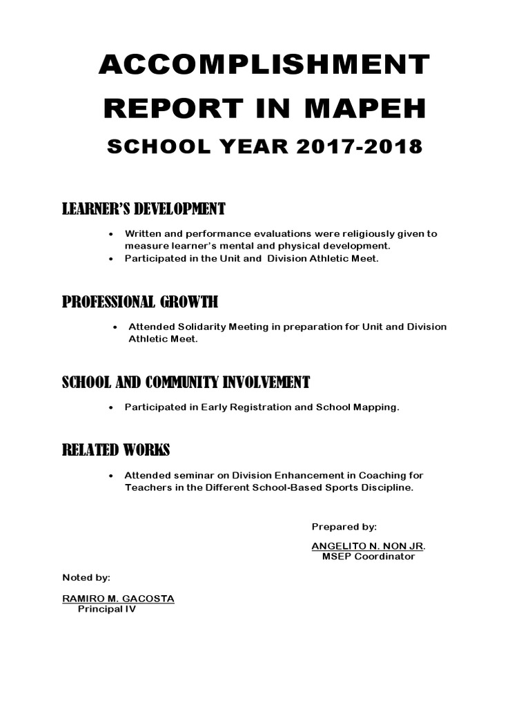 Report Msep 2018 PDF | PDF