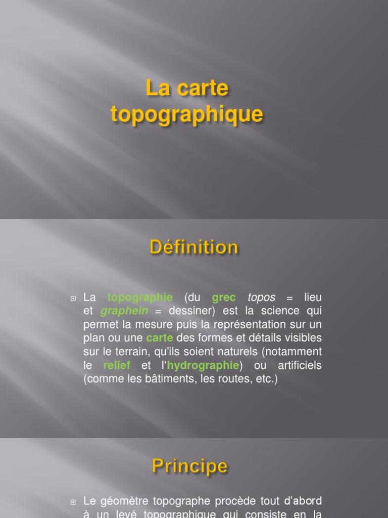 Carte Topographique | PDF | Topographie | Sciences de la terre