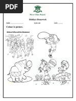 Class Playgroup Holiday Homework - Compressed | PDF