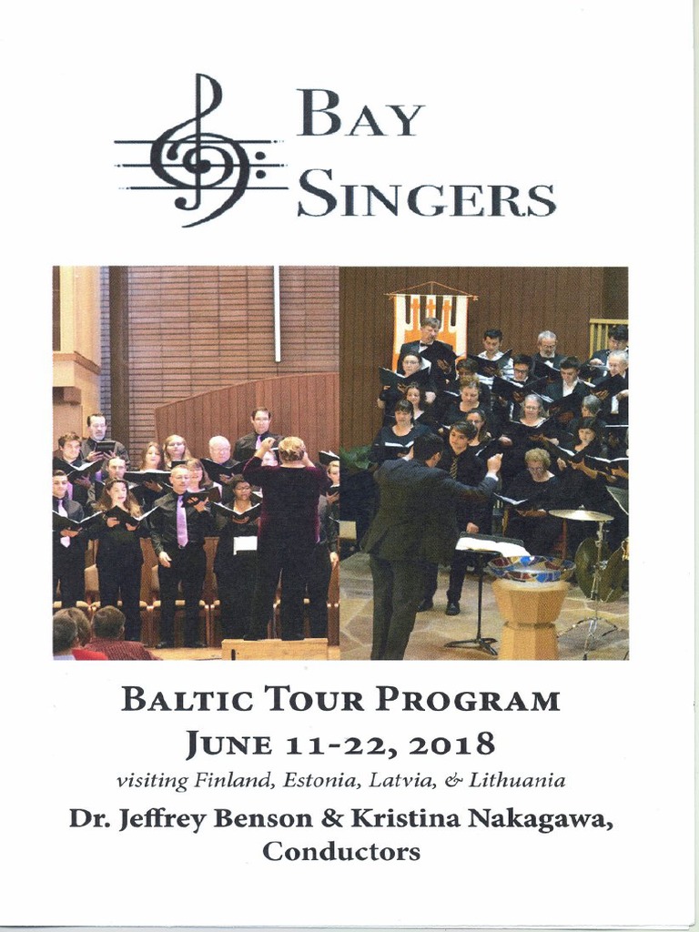 2018 06ProgramBaySingers | PDF | Conducting | Choir