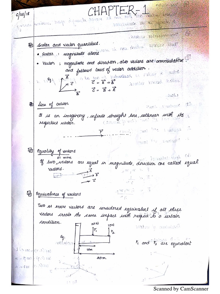 Mechanics Notes 1 | PDF
