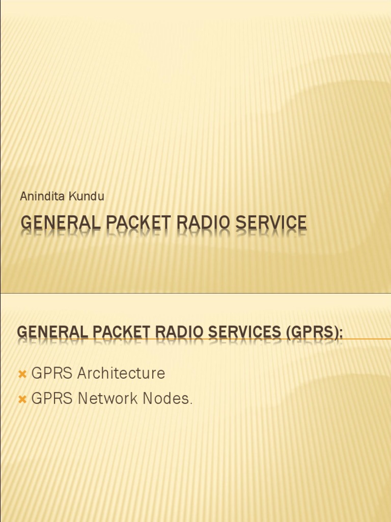 Lecture 4. General Packet Radio Service | PDF | General Packet Radio ...