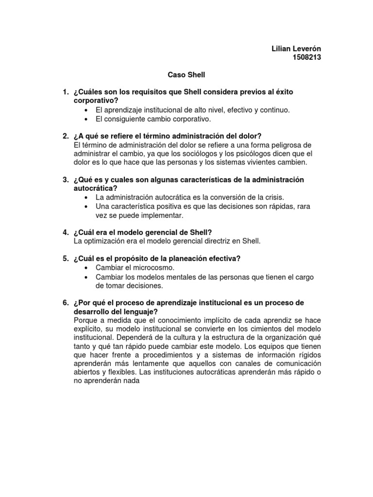 Caso Shell | PDF