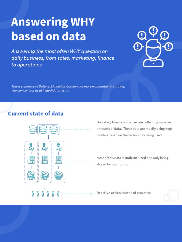 Leveraging Data Discovery and Analytics to Answer 'Why' Questions and ...