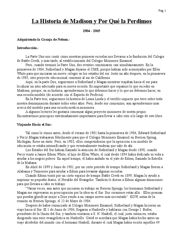 La Historia de Madison, Vance Ferrell | PDF | James Madison | Iglesia ...