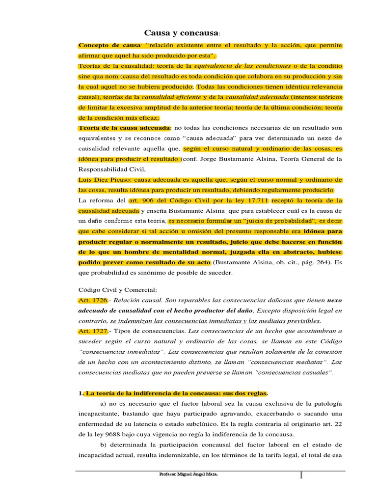 Causa y Concausa | Descargar gratis PDF | Causalidad | Enfermedades y ...
