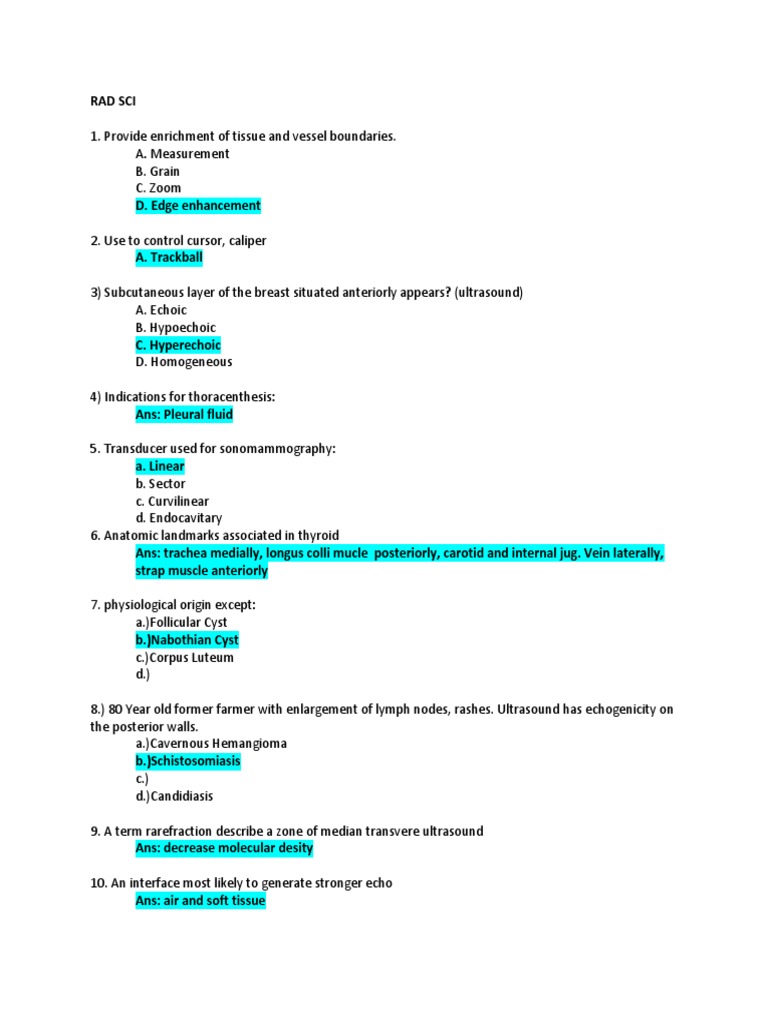 Rad Sci | PDF | Magnetic Resonance Imaging | Artery